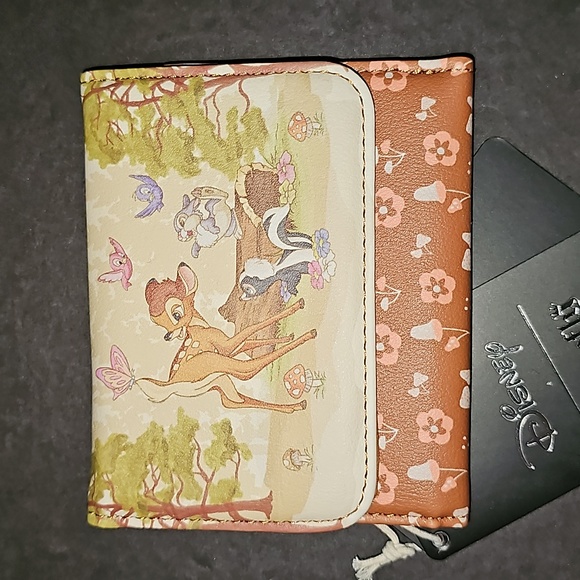 Loungefly | Bags | Disney Loungefly Bambi And Friends Forest Trifold ...